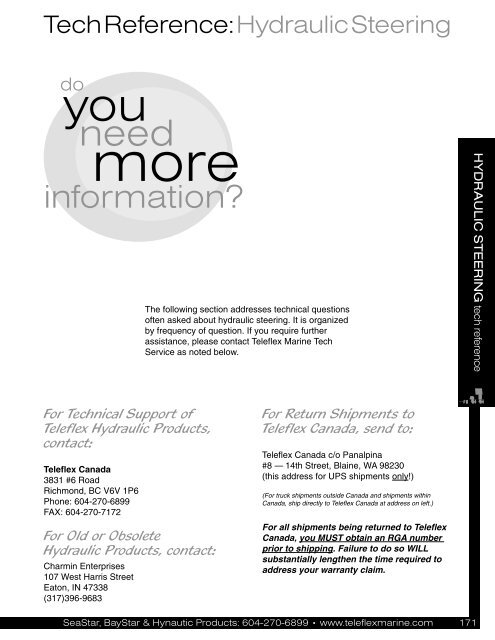 Tech Reference: Hydraulic Steering - Jamestown Distributors