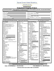 Lab Order Form - Emory Johns Creek Hospital