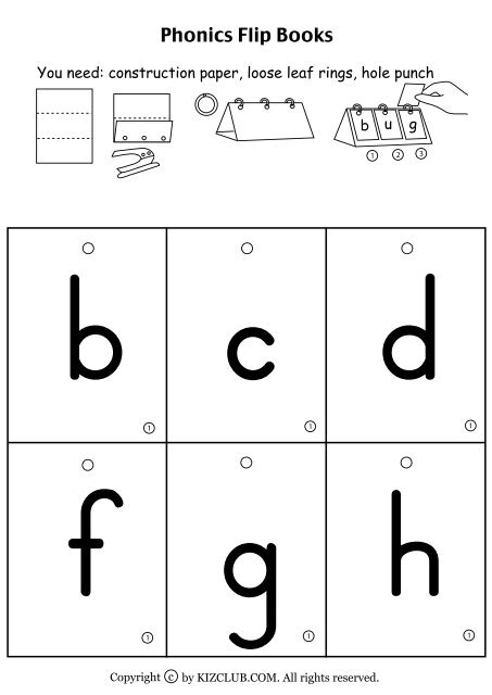 Phonics Flip Books - Kiz Club