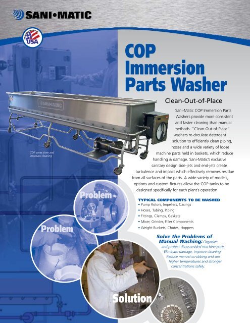 COP Immersion Parts Washer - Holland Applied Technologies