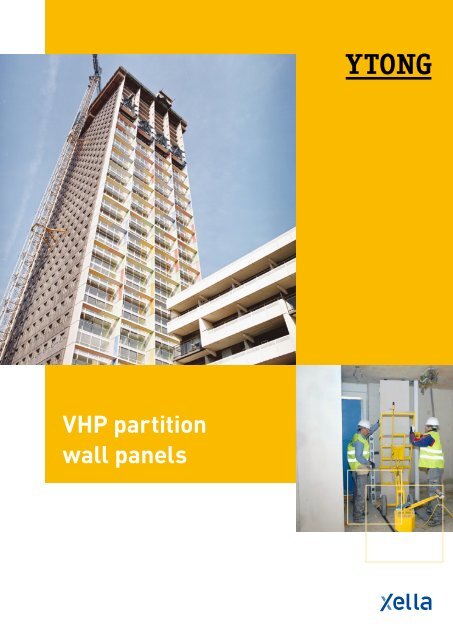 VHP partition wall panels - Xella International GmbH