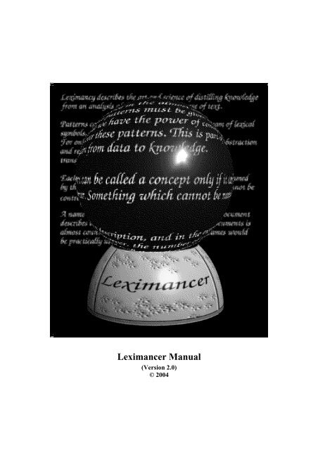 Tutorial Exercises - Leximancer