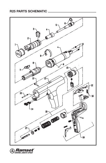 R25 PARTS SCHEMATIC - Ramset Fastening Systems