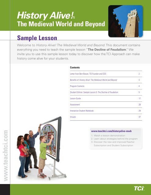 History Alive! The Medieval World and Beyond | Sample ... - TCI