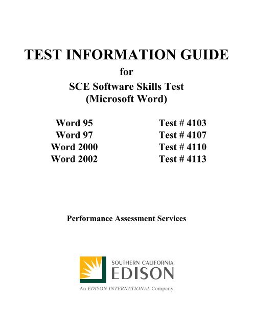 Microsoft Word Performance Test