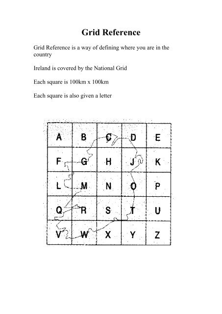 Grid Reference - Mountaineering Ireland