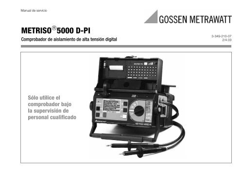 METRISO 5000 D-PI - Gossen-Metrawatt