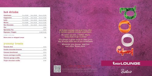 Download Sample Menu PDF - Butlins