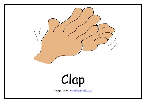 Action Flashcards.pdf - ESL Kids World