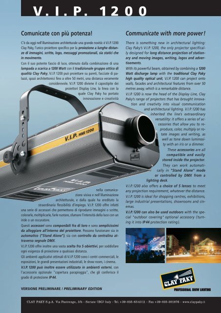 V.I.P. 1200 - Clay Paky