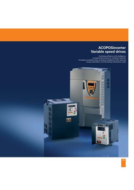 ACOPOSinverter X64 3-phase 200-240V