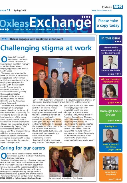 Oxleas Exchange - Issue 11 - Oxleas NHS Foundation Trust