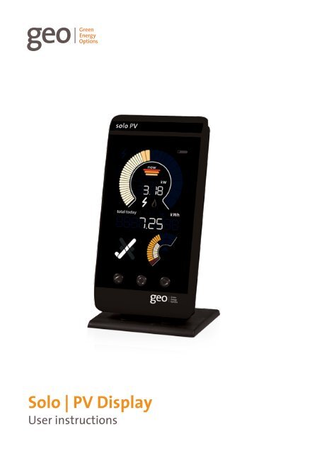 Solo | PV Display - Midsummer Energy - TRADE AREA