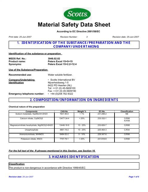 Material Safety Data Sheet - Green-tech