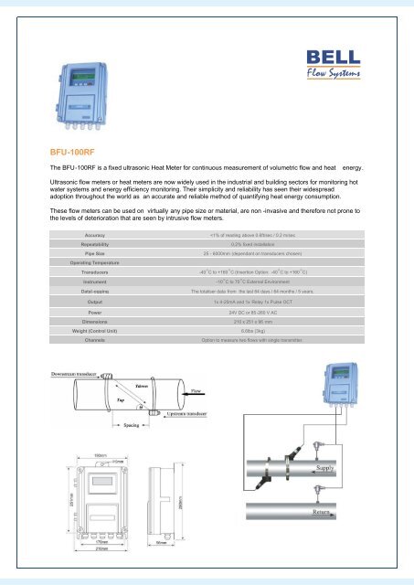 BFU-100RF - Bell Flow Systems BFU-100RF - Bell Flow Systems