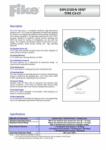 EXPLOSION VENT TYPE CV-CF - webadmin1.net
