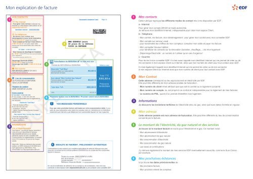 TÃ©lÃ©charger l'explicatif de la facture (PDF) - Edf