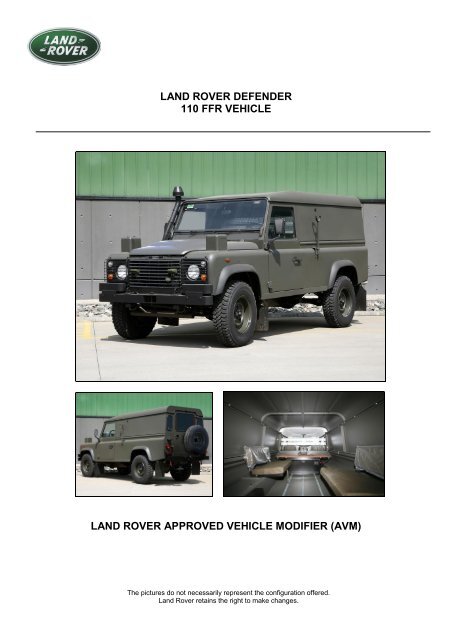 Land Rover Defender 110 FFR Vehicle - Military Systems ...