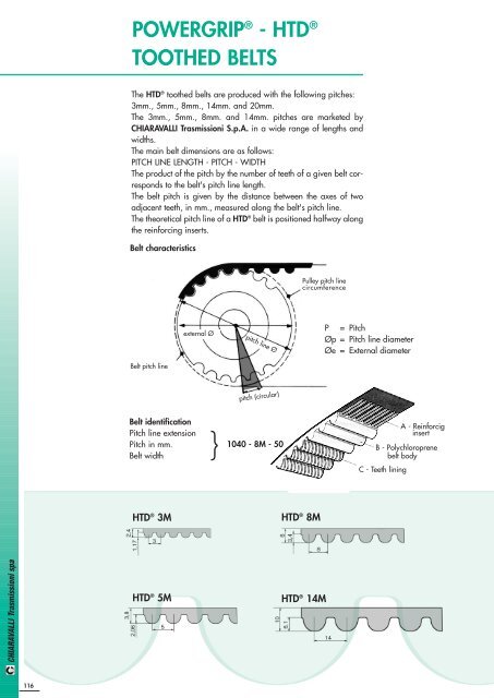 POWERGRIPÂ® - HTDÂ® TOOTHED BELTS - PK Servis