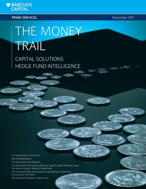 the money trail - Barclays Capital