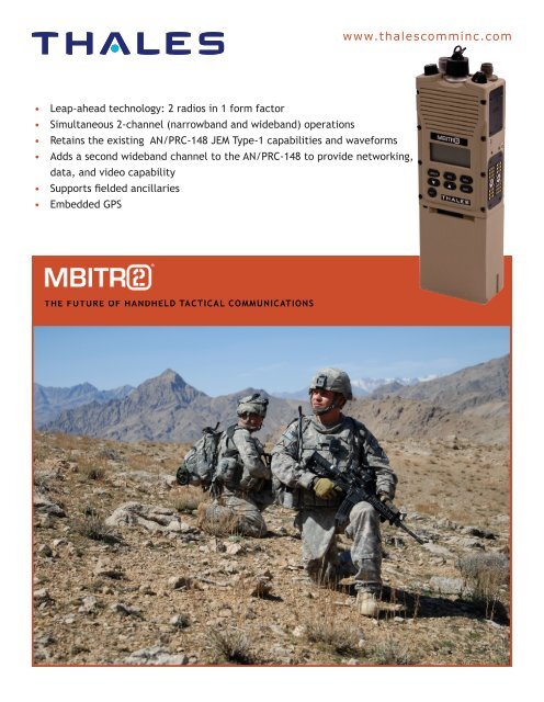 MBITR2 Data Sheet - Thales Communications, Inc.