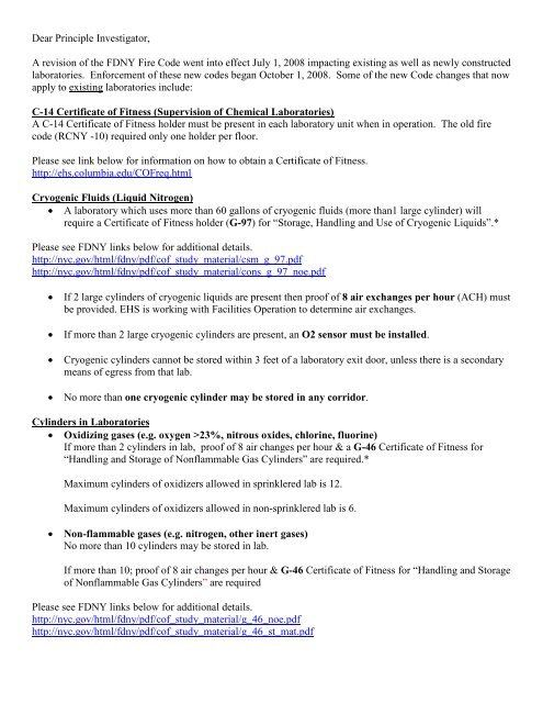 A new FDNY Fire Code went into effect - Environmental Health ...