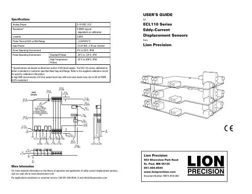 User Manual - Lion Precision