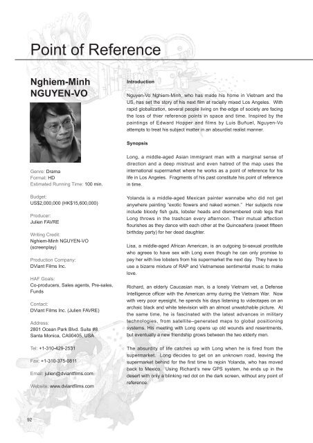 Point of Reference - HAF