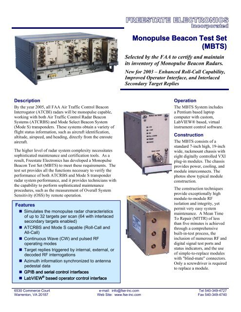 Air Traffic Control Radar Beacon System