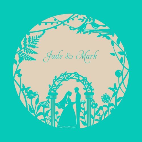 Mark And Jade Wedding Card