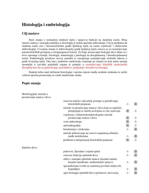 6. Histologija i embriologija - Damir Sapunar - - 61.0 KB