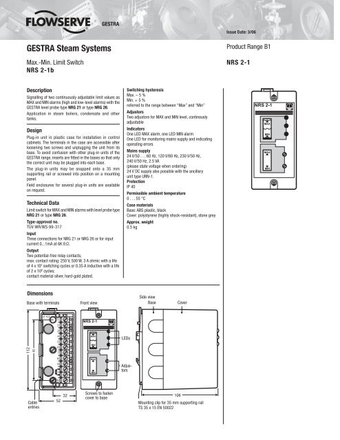 GESTRA Steam Systems - Gestra AG