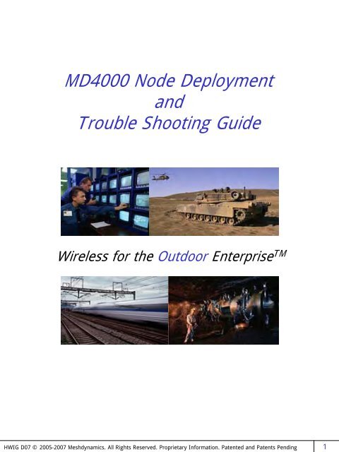 MD4000 Installation Guide - Meshdynamics