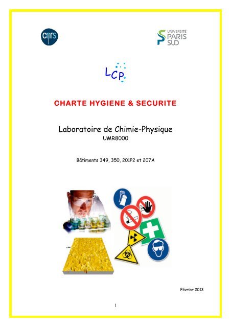 Sécurité En Laboratoire De Chimie