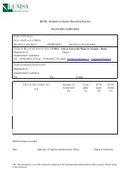 ERASMUS TRANSCRIPT OF RECORDS