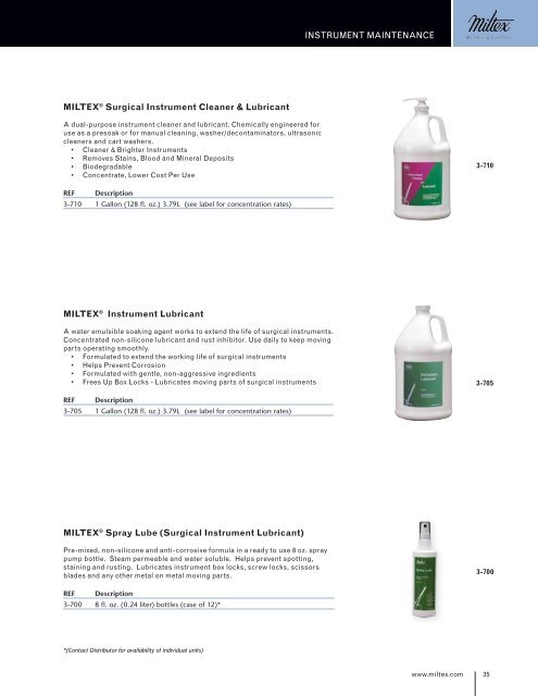 INSTRUMENT MAINTENANCE Mi