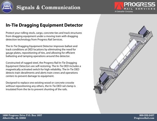 Hollow Tie Dragging Equipment Detector - Progress Rail Services