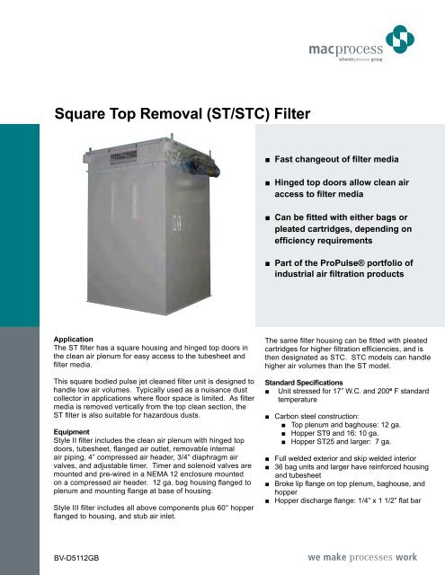 ST Data Sheet - Mac Process Mac Process