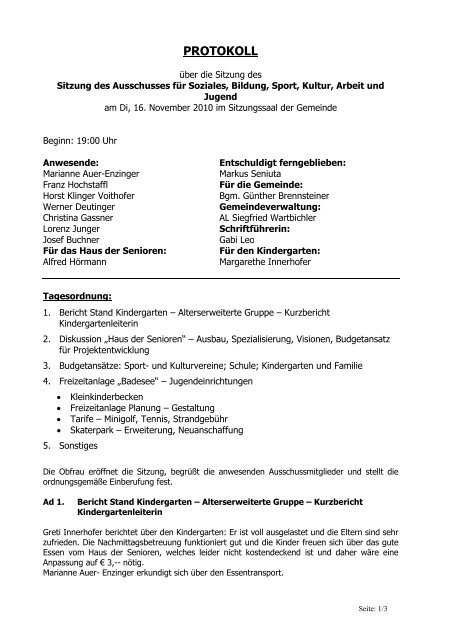 PROTOKOLL