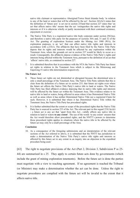 32 native title claimant