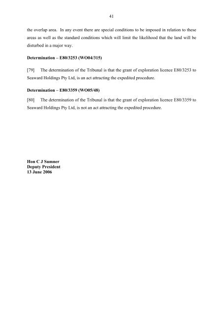 40 Native Title Tribunal