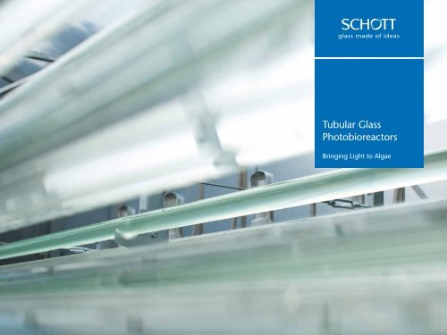 1. Tubular Glass Photobioreactors - SCHOTT North America