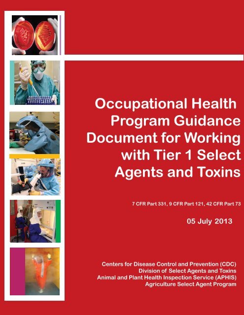 Occupational Health Program Guidance Document for Working with ...