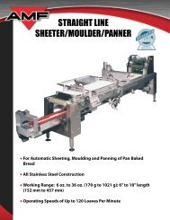 INTERMEDIATE PROOFER - AMF Bakery Systems