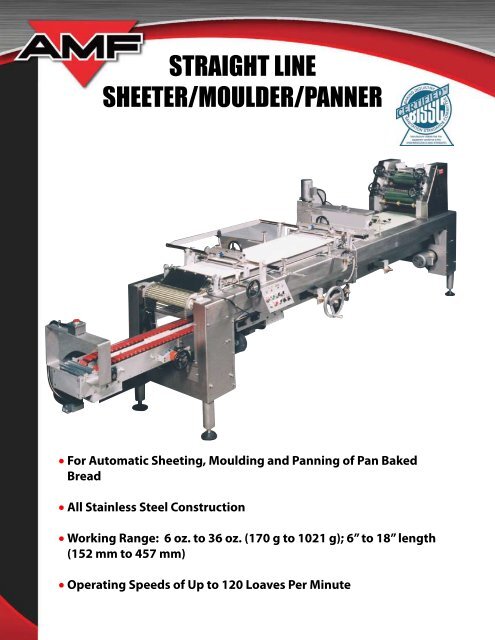 straight line sheeter/moulder/panner - AMF Bakery Systems