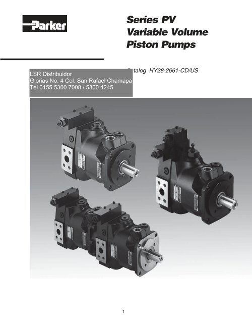 Series PV Variable Volume Piston Pumps - LSR Distribuidor