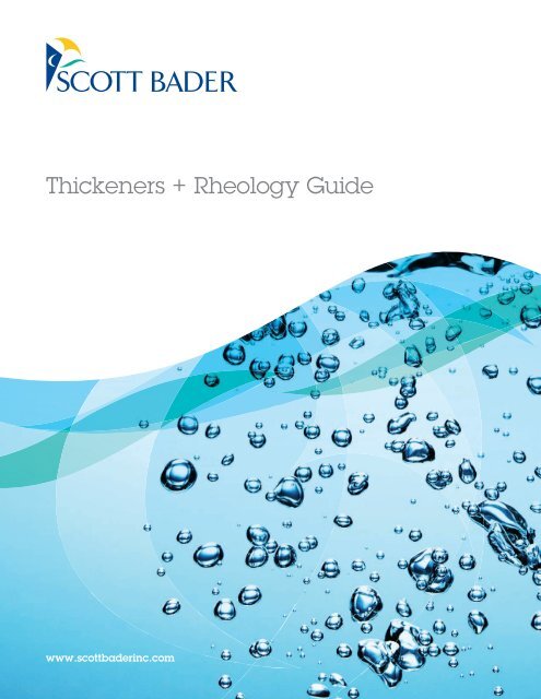 Thickeners + Rheology Guide - Scott Bader