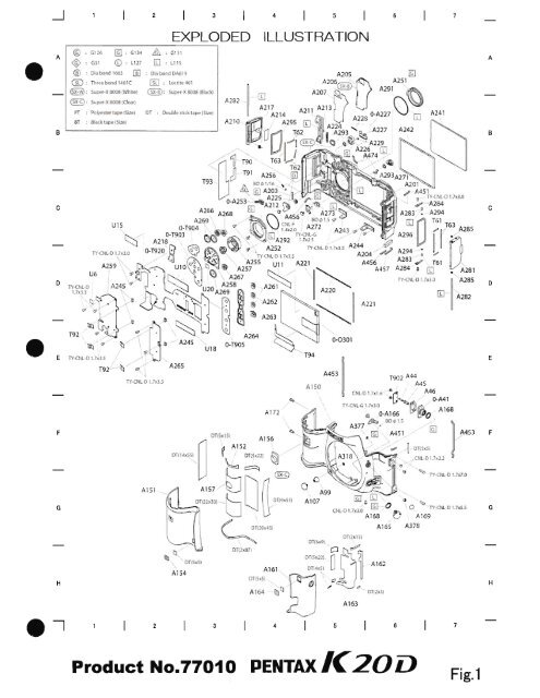 Pentax K1000 Diagram