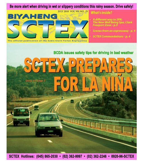 SCTEX PREPARES FOR LA NIÃ A - Philippines Bases Conversion ...
