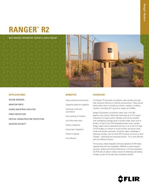 Ranger R2 - LTR 05152012.indd - FLIR.com - FLIR Systems
